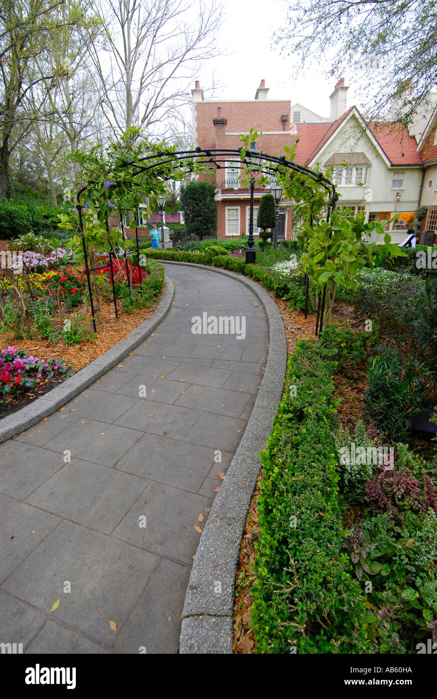 Landscaping at the Epcot Center at Walt Disney World Theme Park Orlando ...