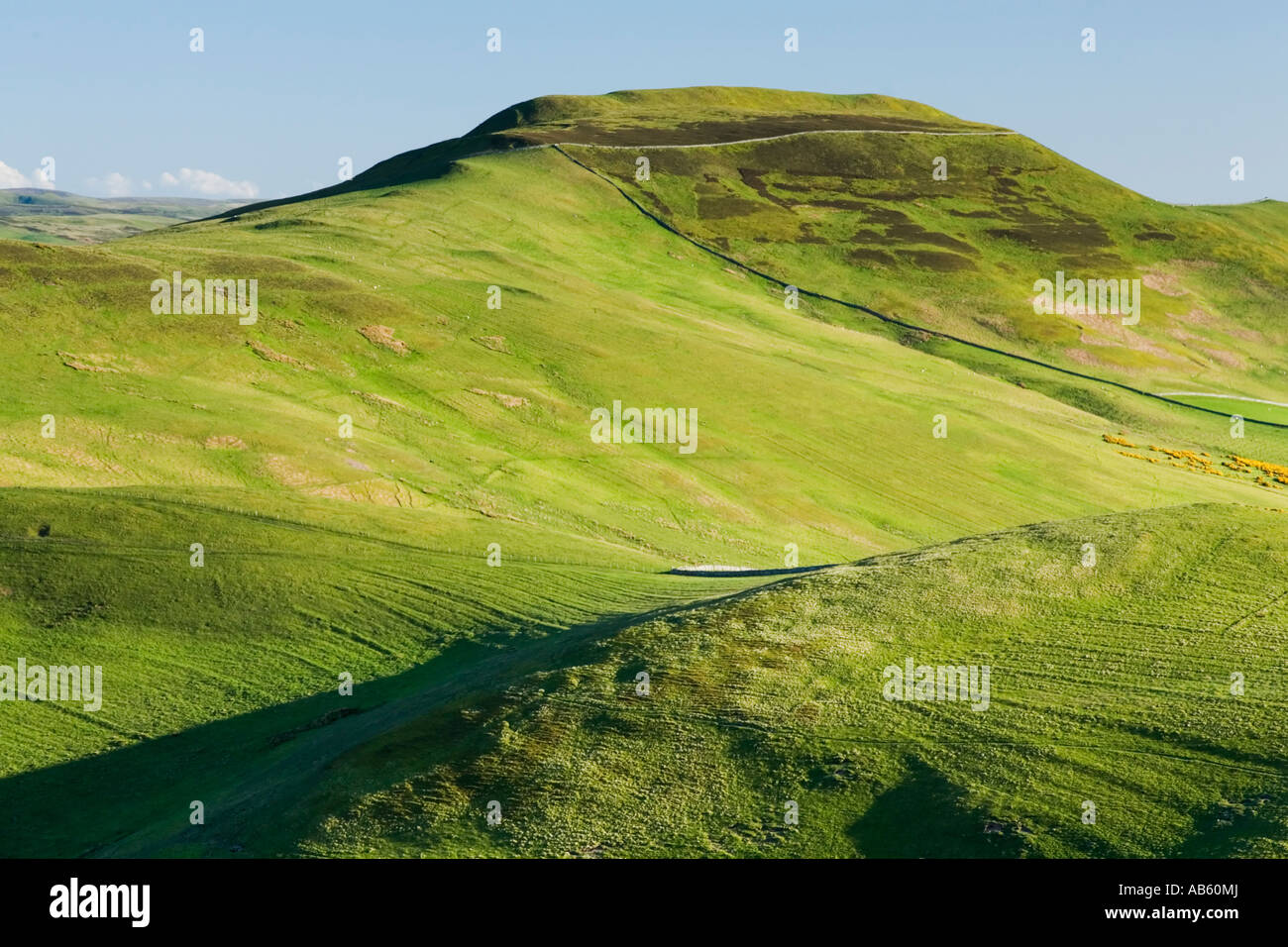 Hownam Law in the Scottish Borders area of the Cheviots. The hill is ...