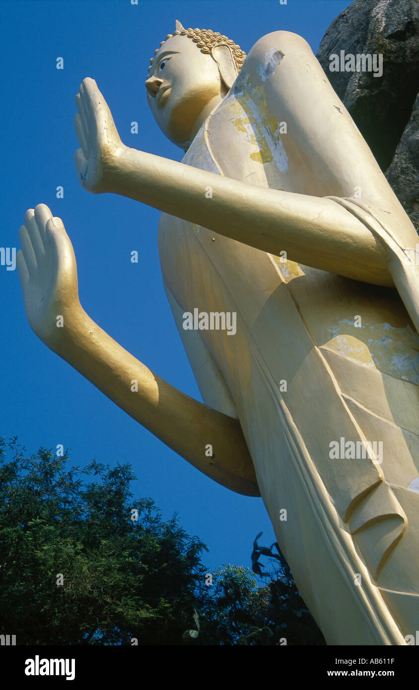 THAILAND South Hua Hin Fishing town on Gulf Coast. Standing Buddha ...