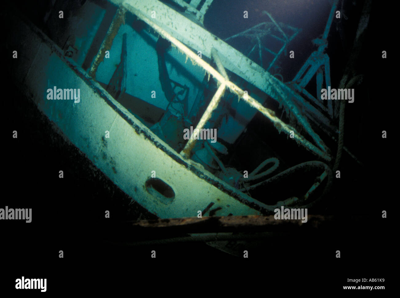 Wreck of the Kirk Pride, underwater wreck off, Georgetown, Grand Cayman ...