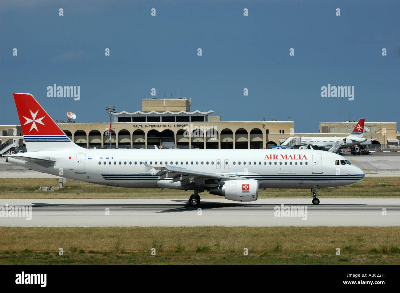 Air Malta Airbus 320 OH AEQ at Malta International Airport Luqa Stock ...