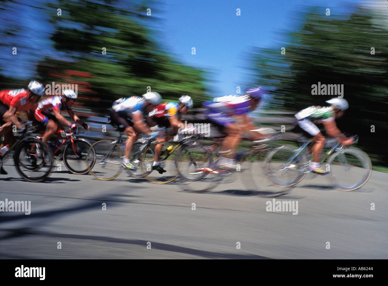 Bicycle Racing criterium group Stock Photo - Alamy