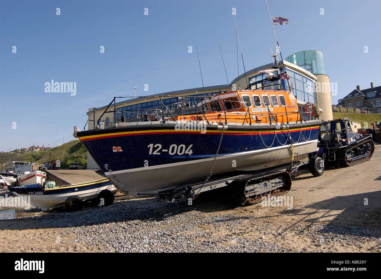RNLI Lifeboat on slipway at Cromer Norfolk Stock Photo - Alamy