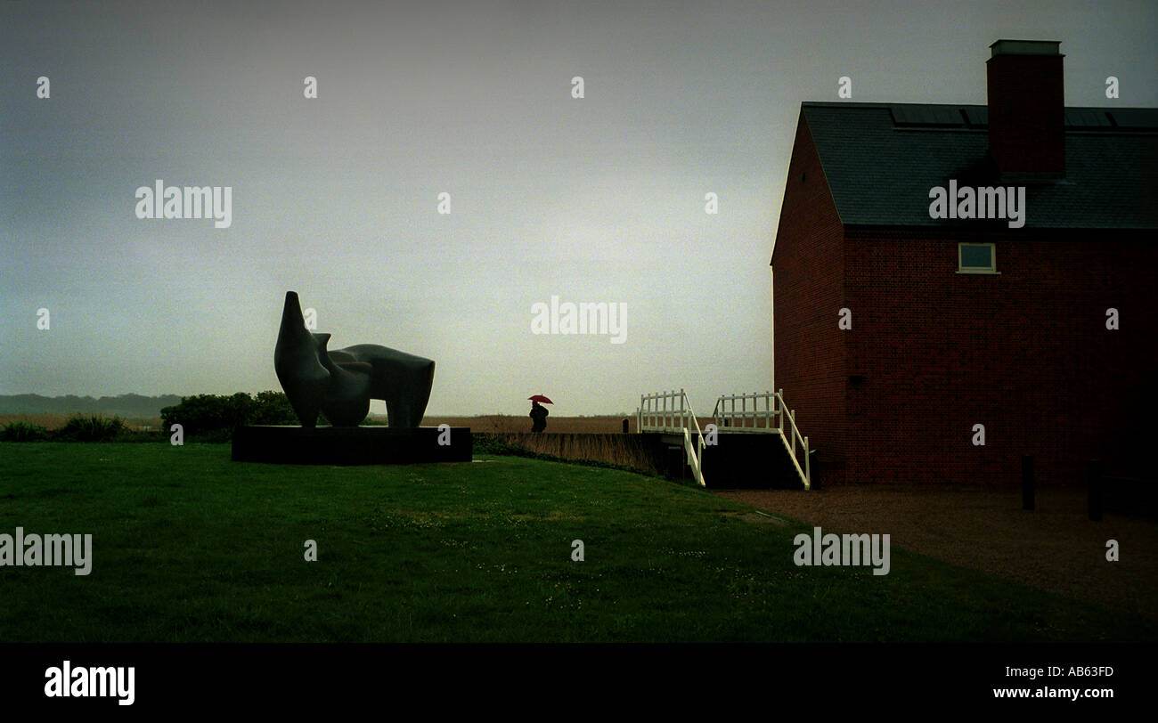HENRY MOORE SNAPE MALTINGS HOME OF THE ALDEBURGH FESTIVAL Stock Photo ...