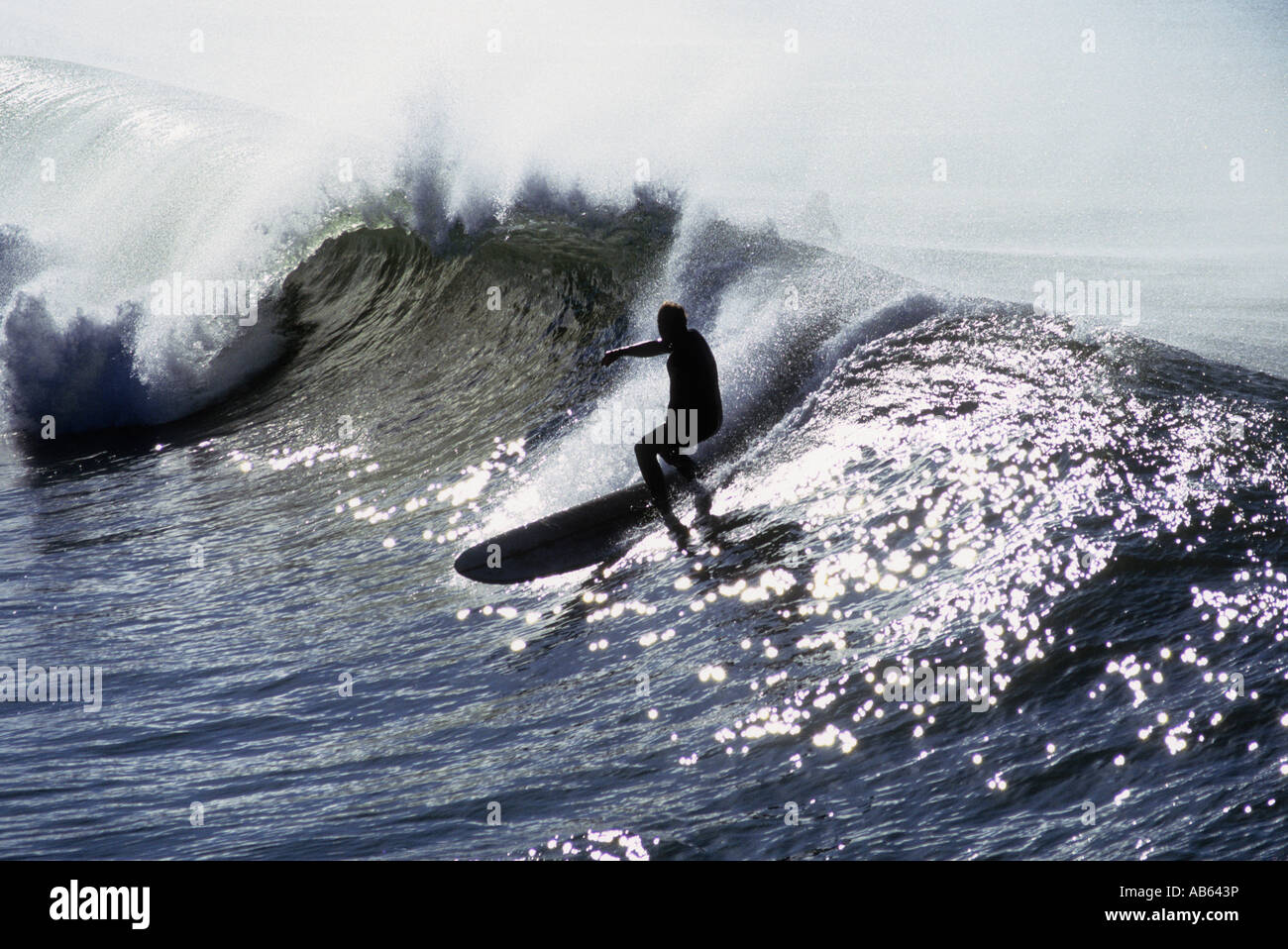 Surfing at Cayucos State Beach, California, USA Stock Photo - Alamy