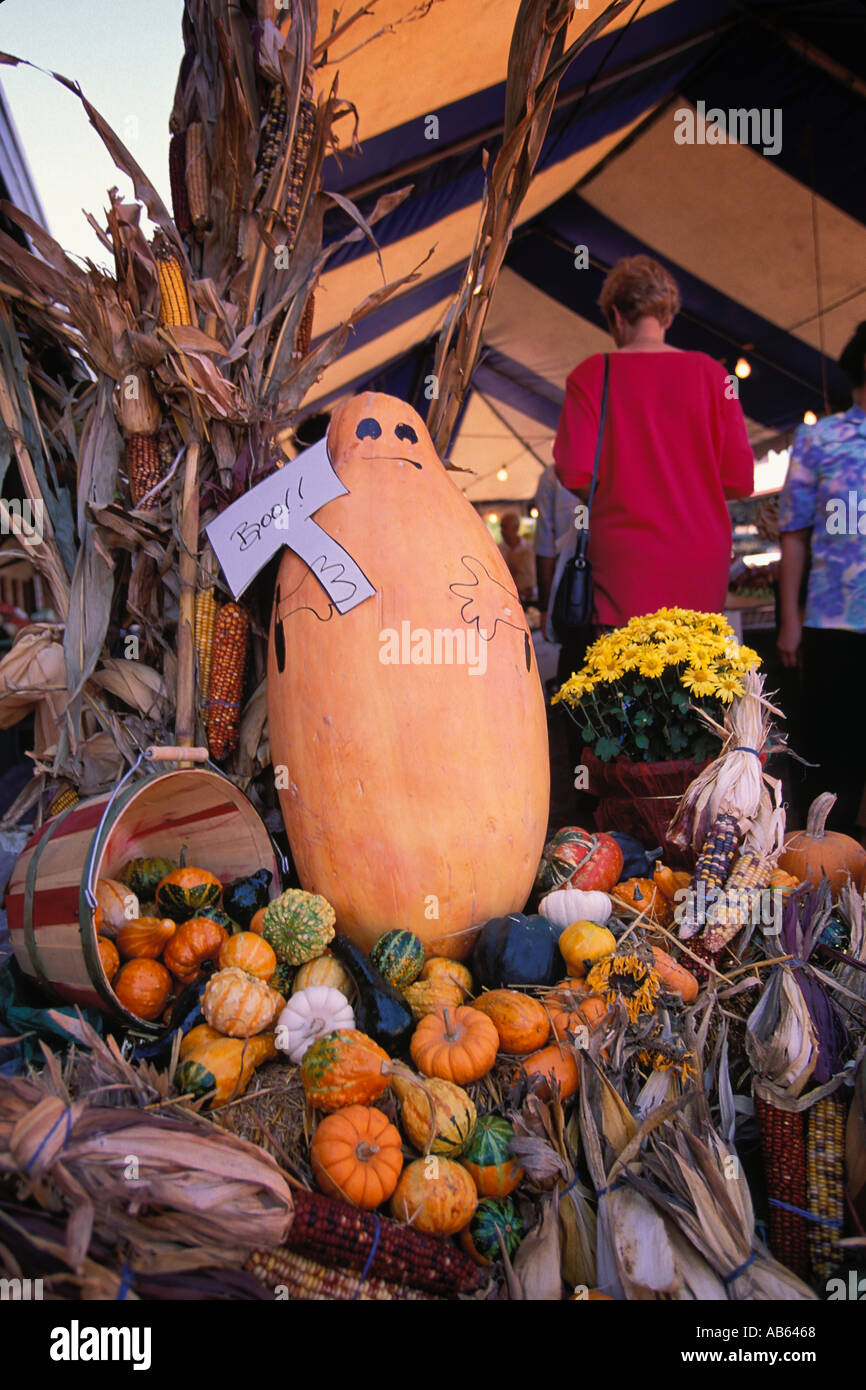 Missouri Kansas City Pumpkins And Gourds In Fall Display At Farmers ...