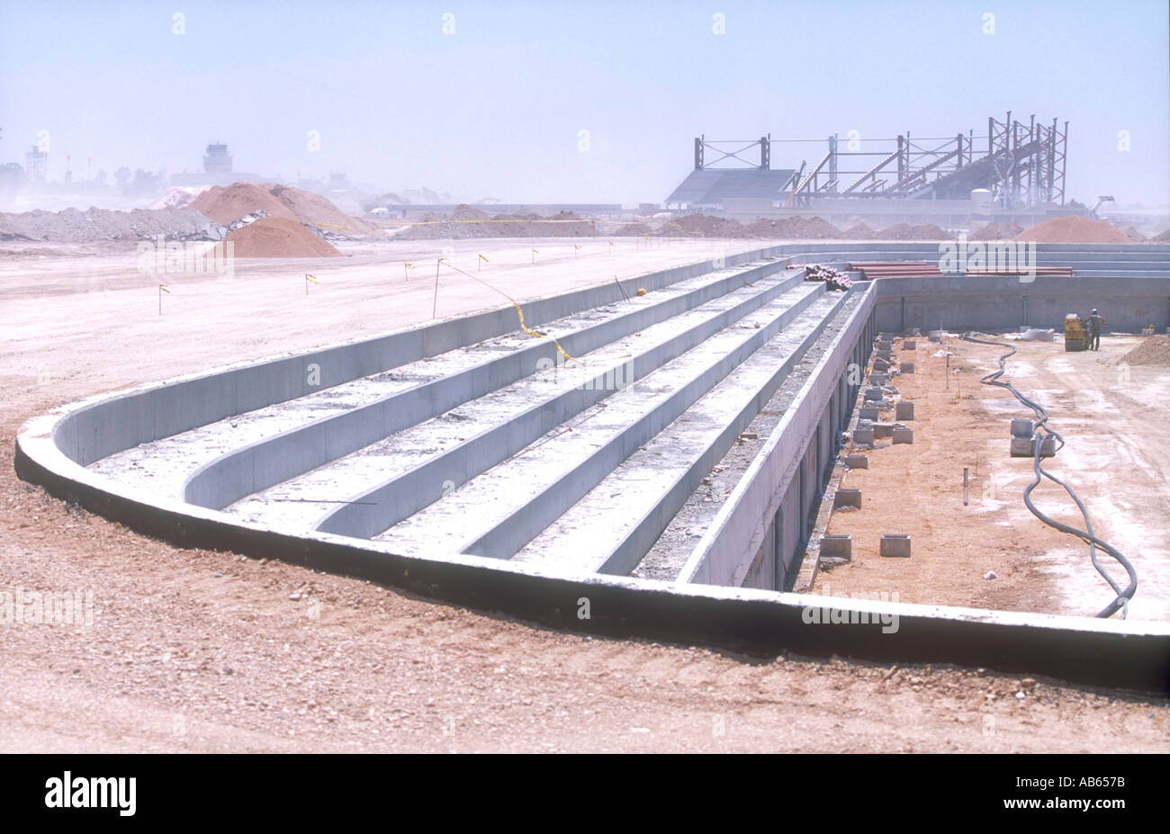 The Olympic Hockey Centre under construction at the Helliniko Olympic ...