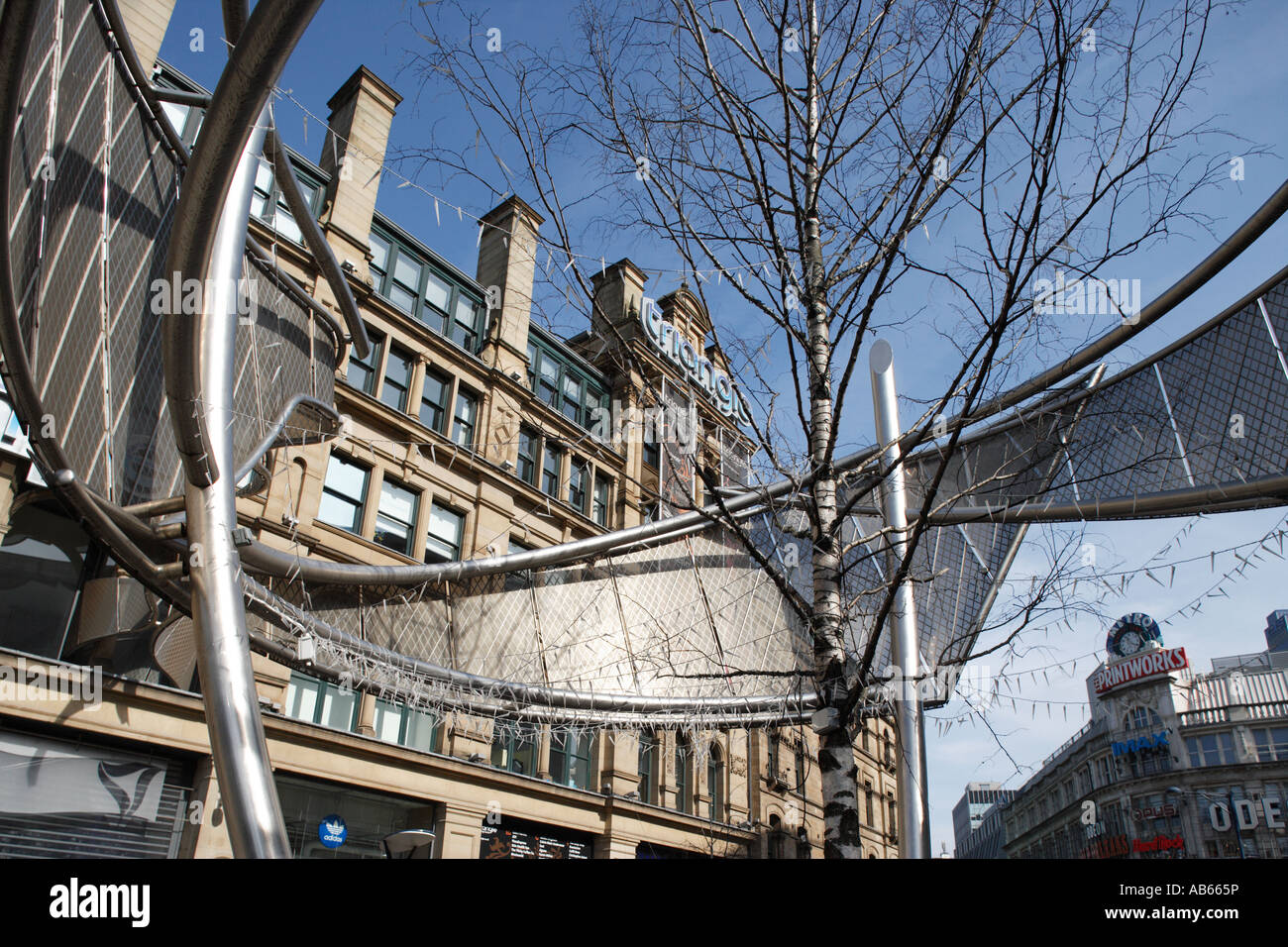 Detail of Triangle shopping centre Manchester UK Stock Photo - Alamy