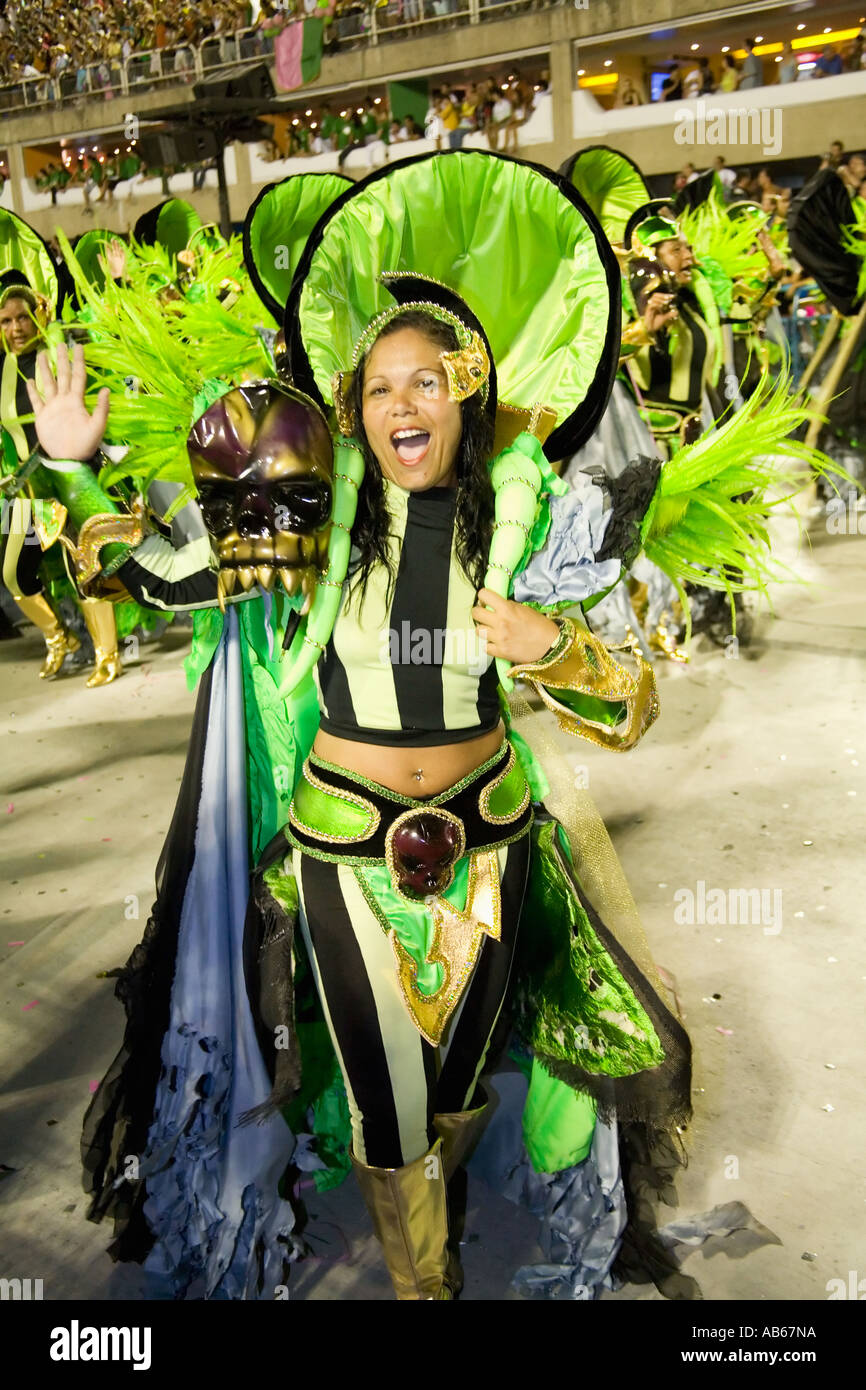 Carnaval parade at the Sambodromo Rio de Janeiro Brazil Stock Photo - Alamy