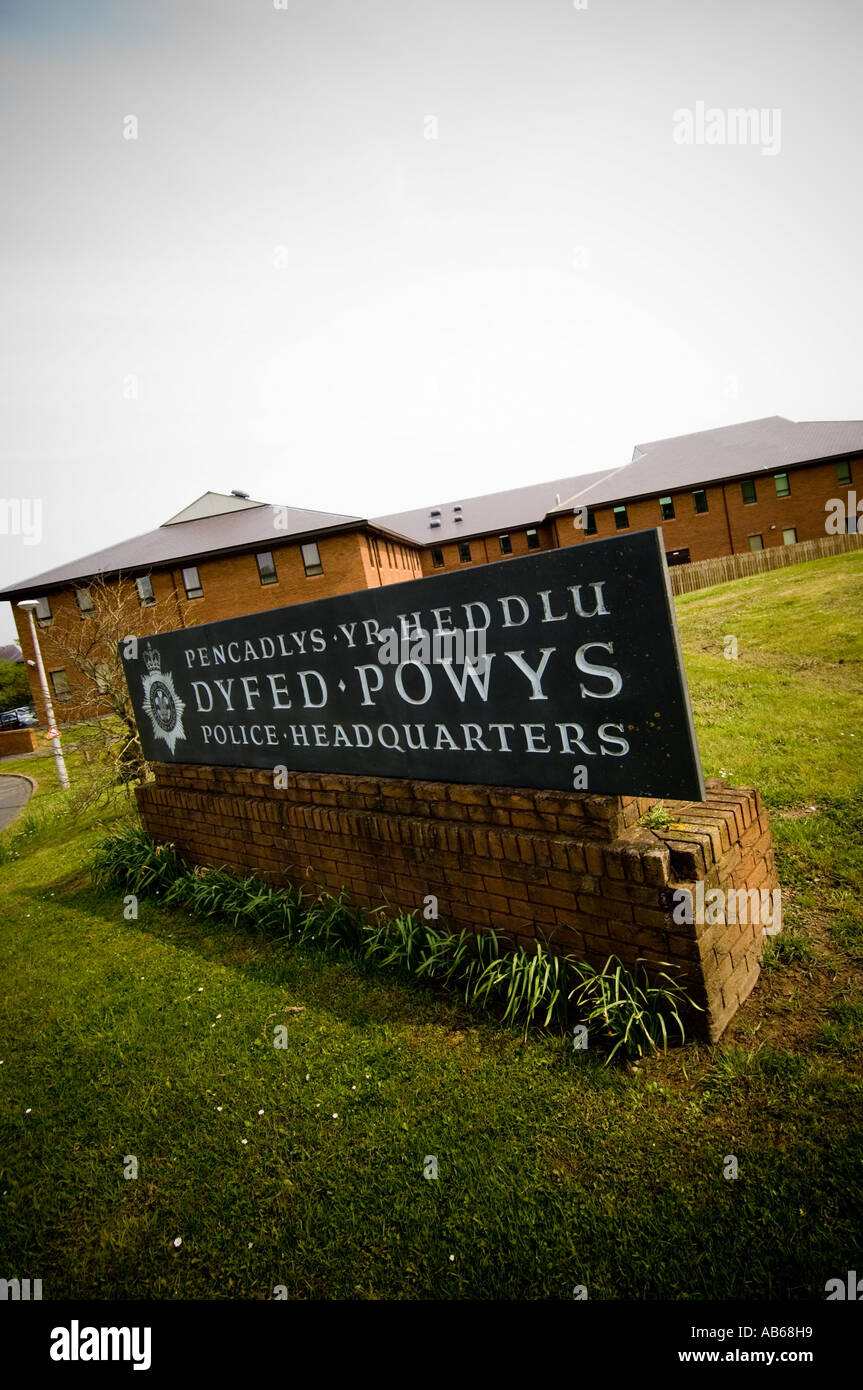 Headquarters of Dyfed Powys police force Carmarthen west wales ...