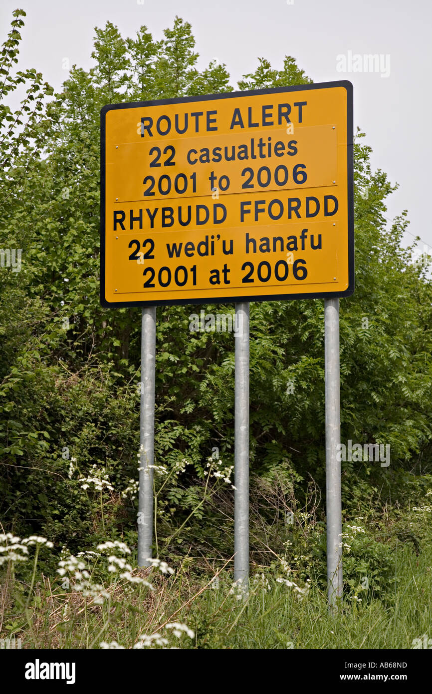 Accident black spot sign hi-res stock photography and images - Alamy