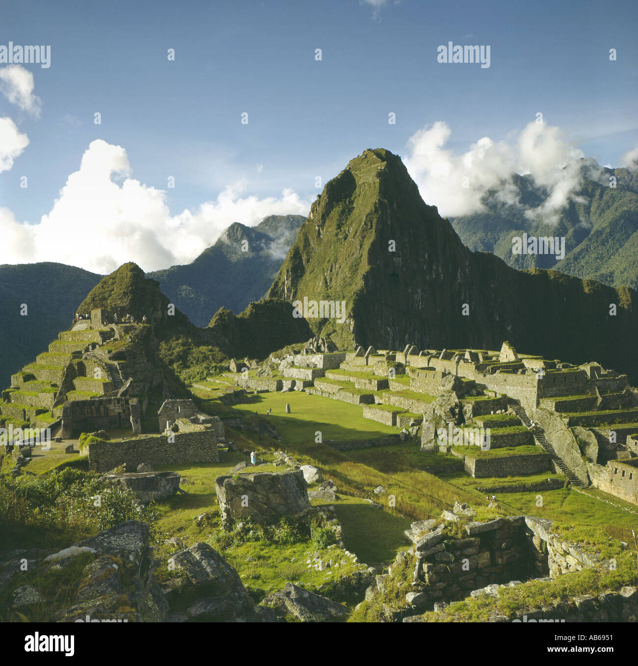 Machu Picchu an ancient Inca city in the Andes in Peru Stock Photo - Alamy