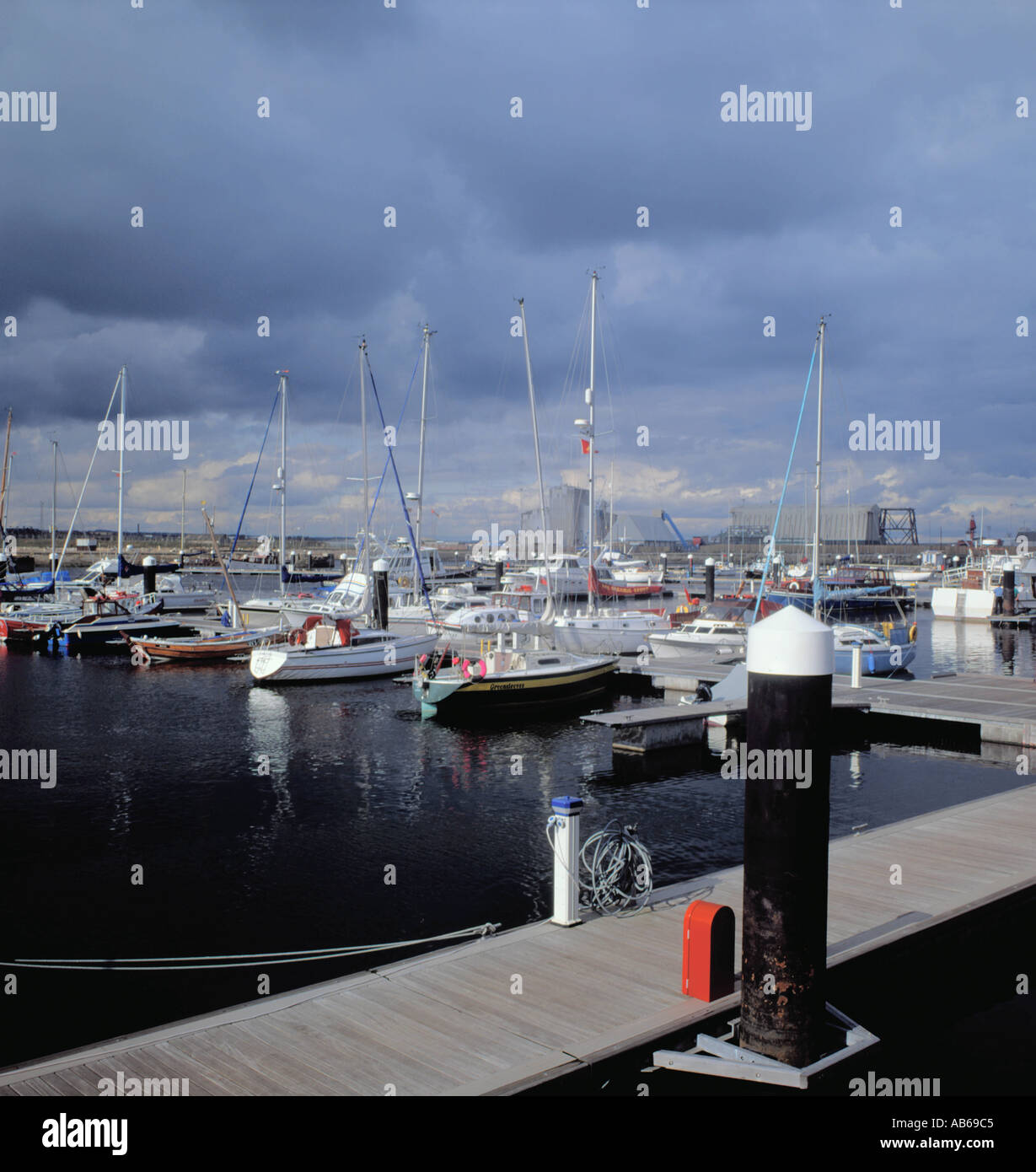 Yachts in Hartlepool Marina, Hartlepool, Cleveland, England, UK Stock ...