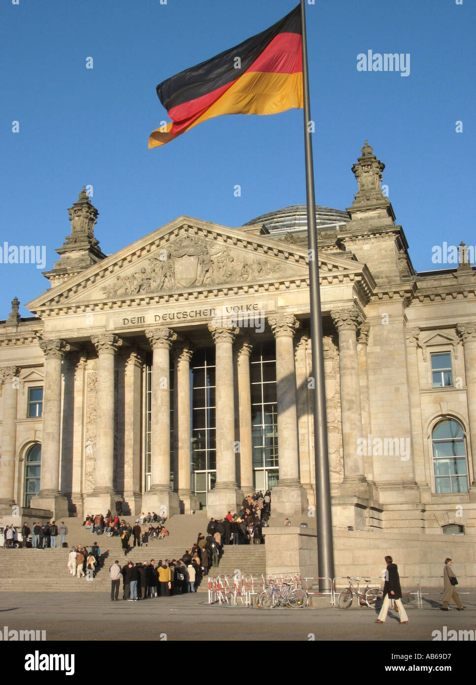 Reichstag old parliment building Berlin Germany Stock Photo - Alamy