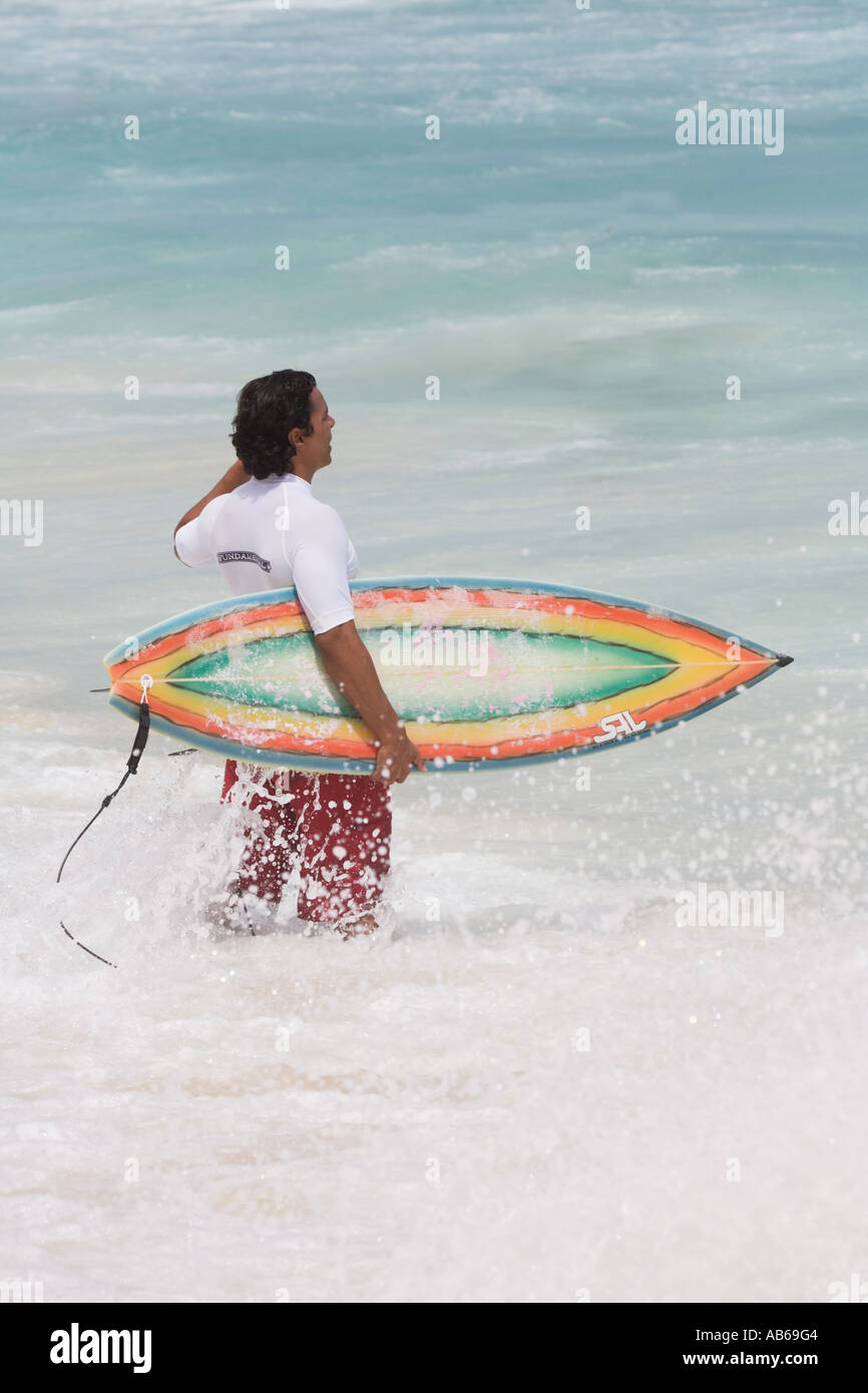 Brazilian surfing on Copacabana Beach in Rio de Janeiro in Brazil Stock ...