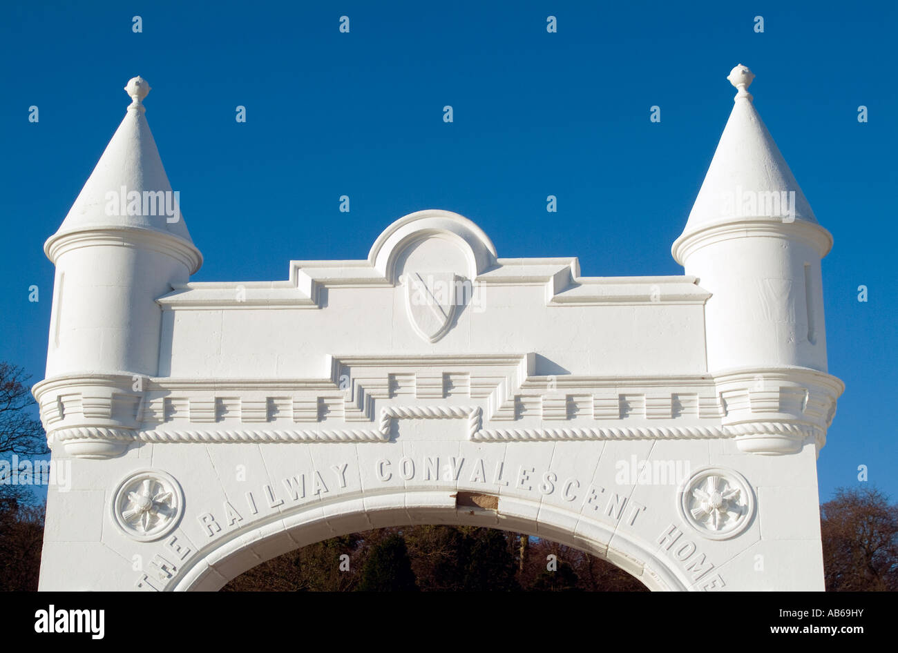 Entrance to the former Railway Convalescent Home, Ascog, Isle of Bute ...