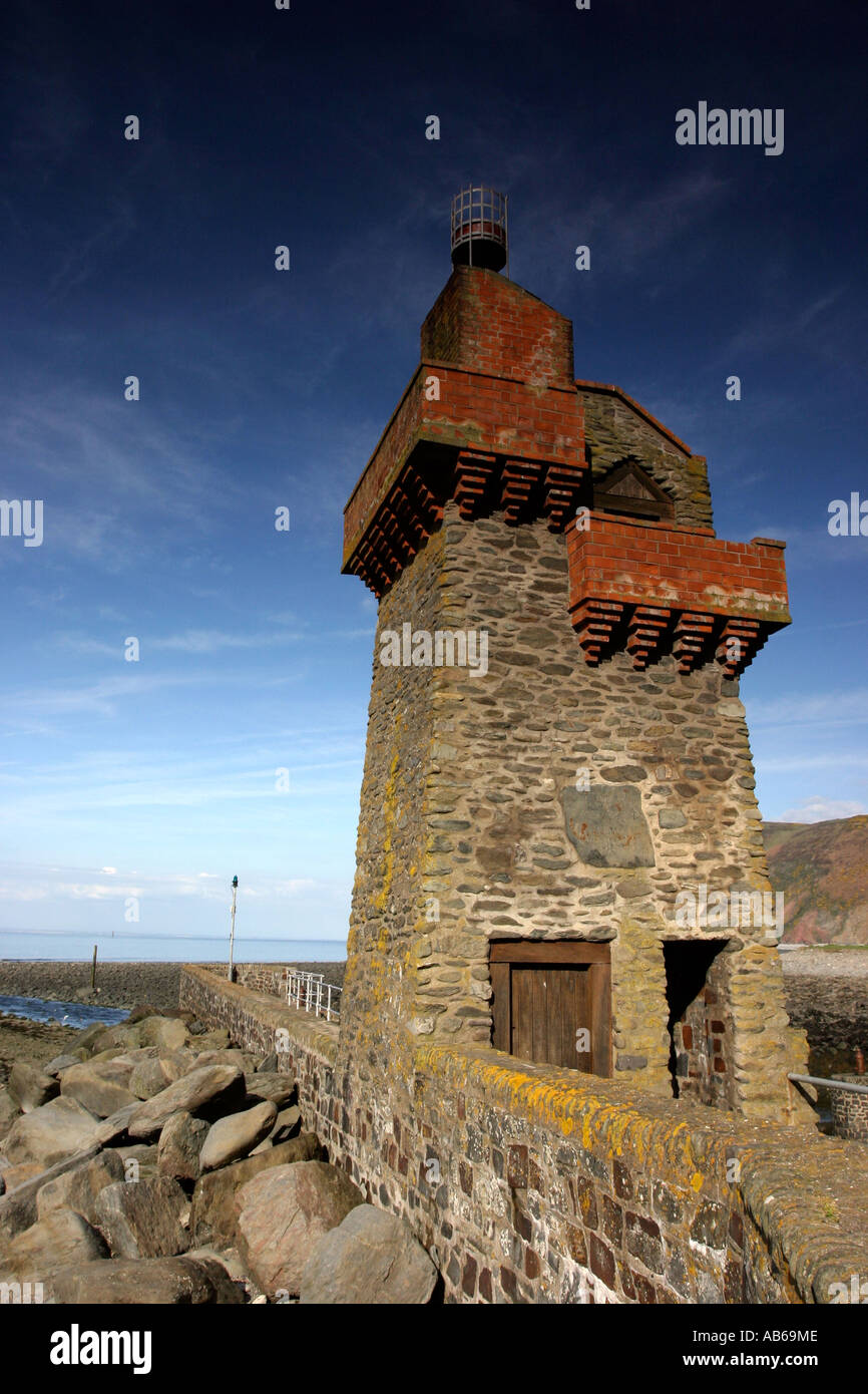 Watch Tower at Lynton Stock Photo - Alamy