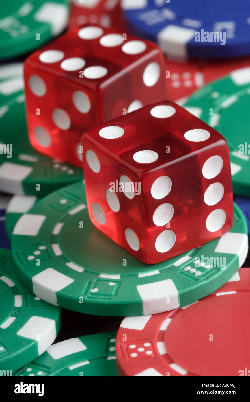 Dice and Chips Stock Photo - Alamy