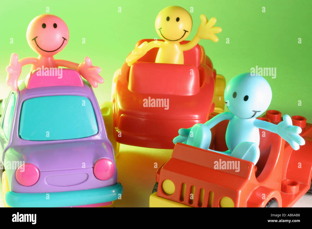 Figures in Toy Cars Stock Photo - Alamy