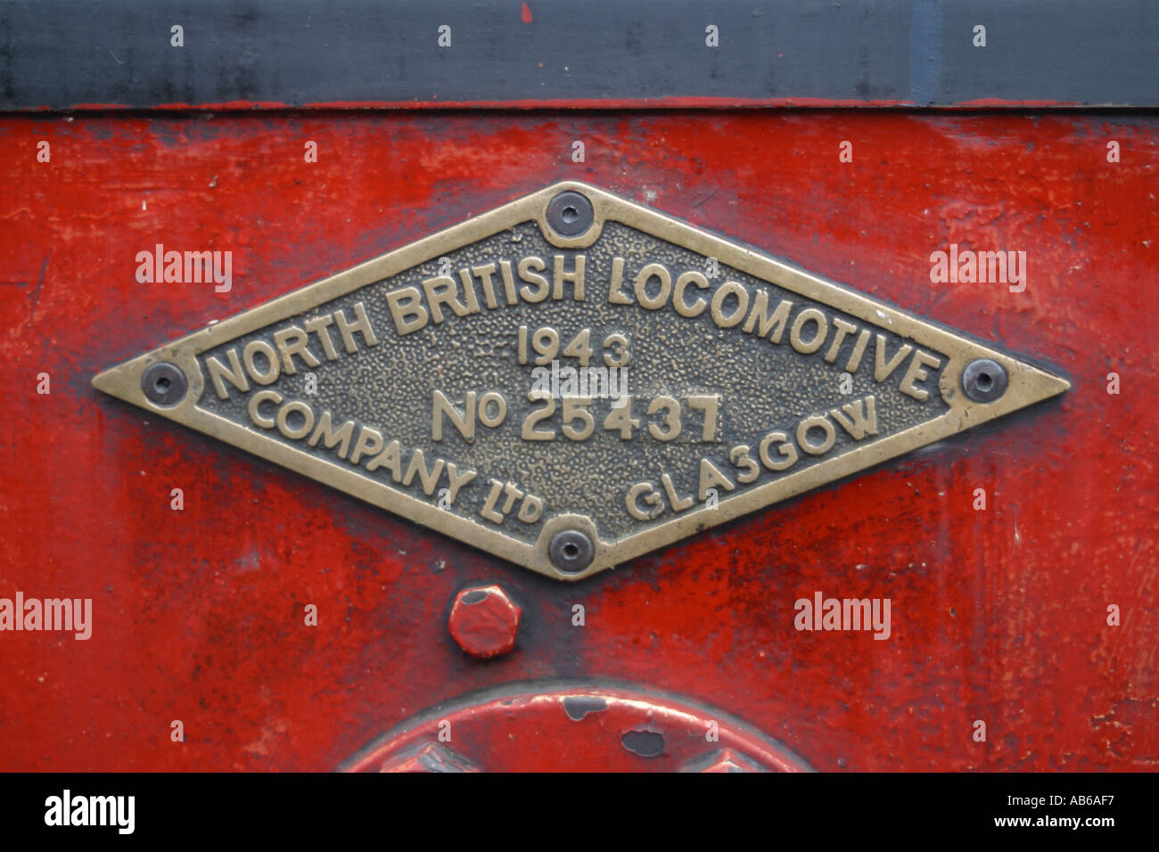 PLAQUE ON SIDE OF STEAM TRAIN WEST SOMERSET RAILWAY Stock Photo - Alamy