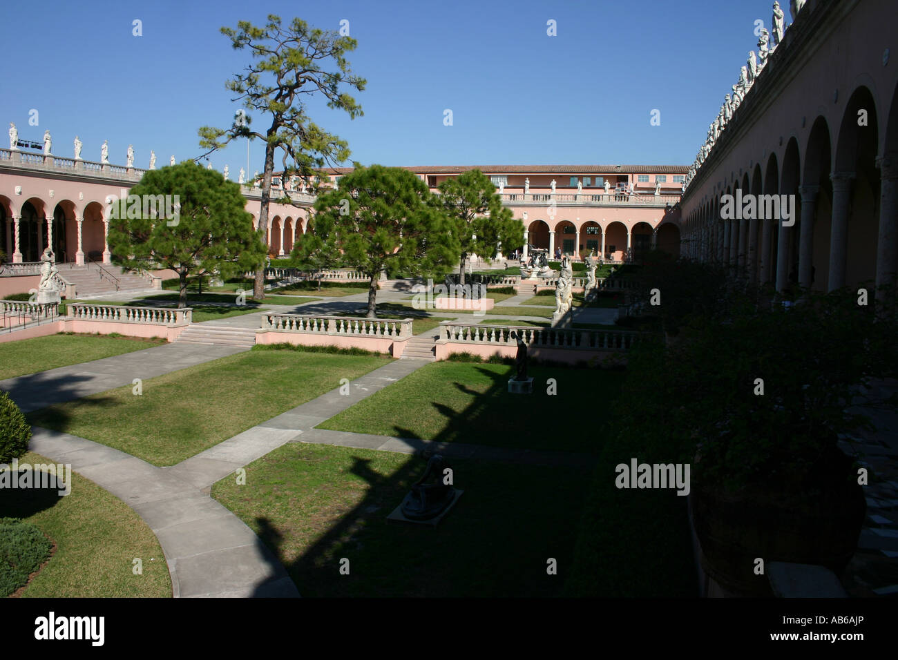 Courtyard of the John and Mable Ringling Museum Sarasota FL Stock Photo ...