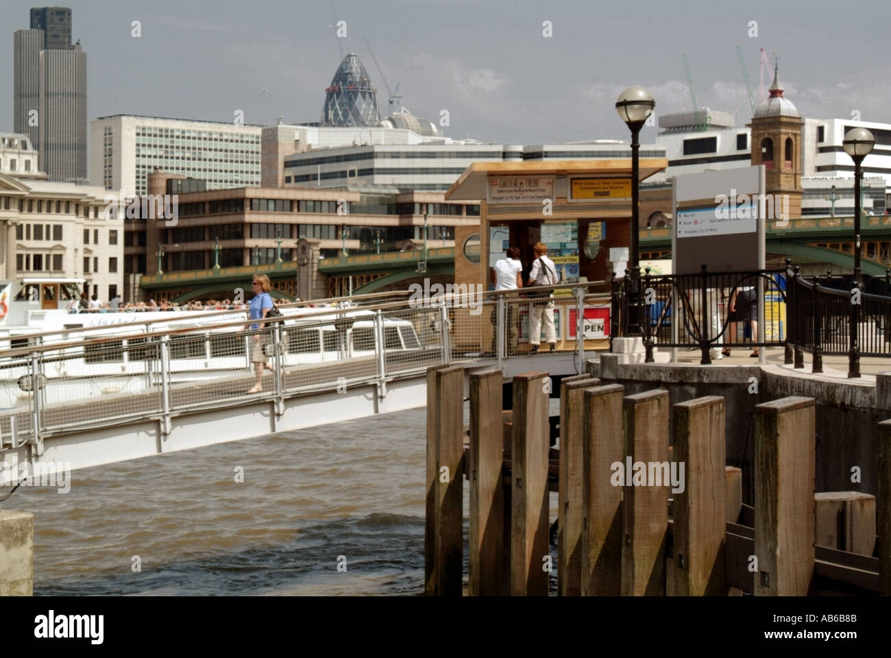 europe great britain england london river thames bankside Stock Photo ...