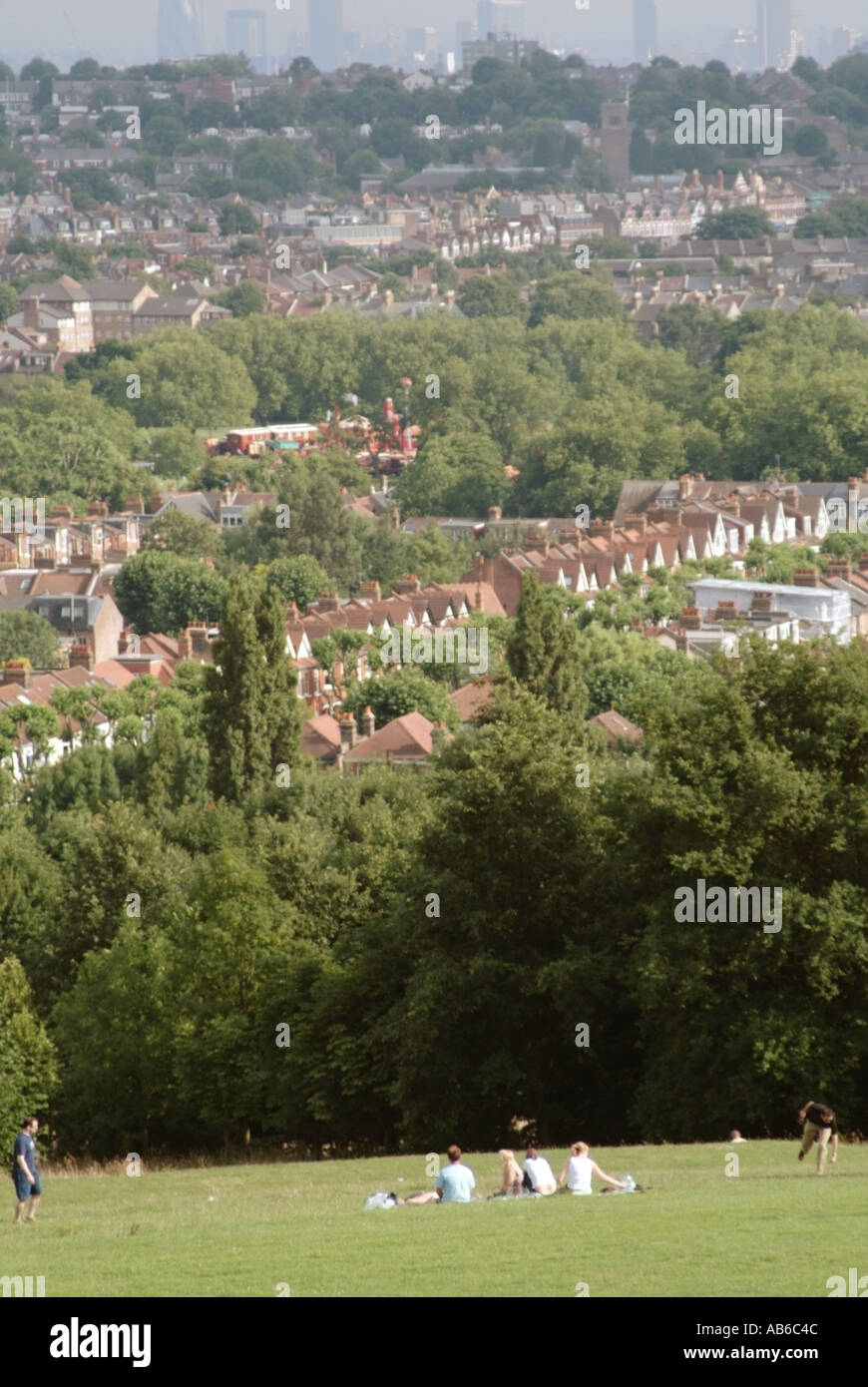 london haringey muswell hill view over suburban north london from ...