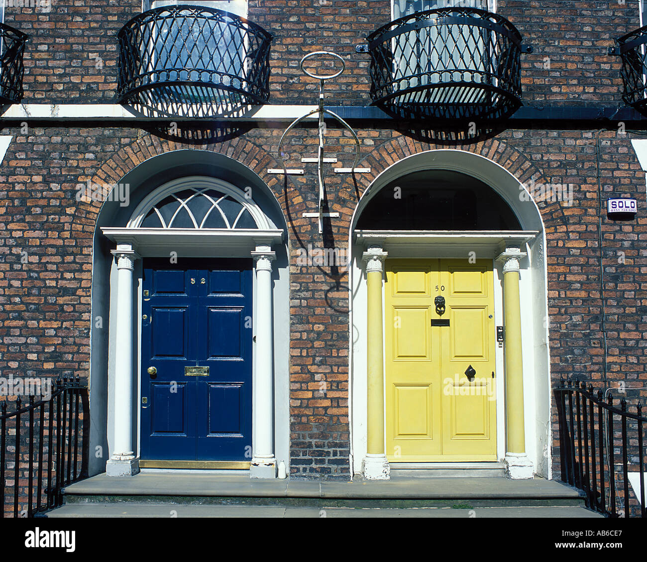 Historic Georgian doorways on Rodney Street Liverpool Stock Photo - Alamy
