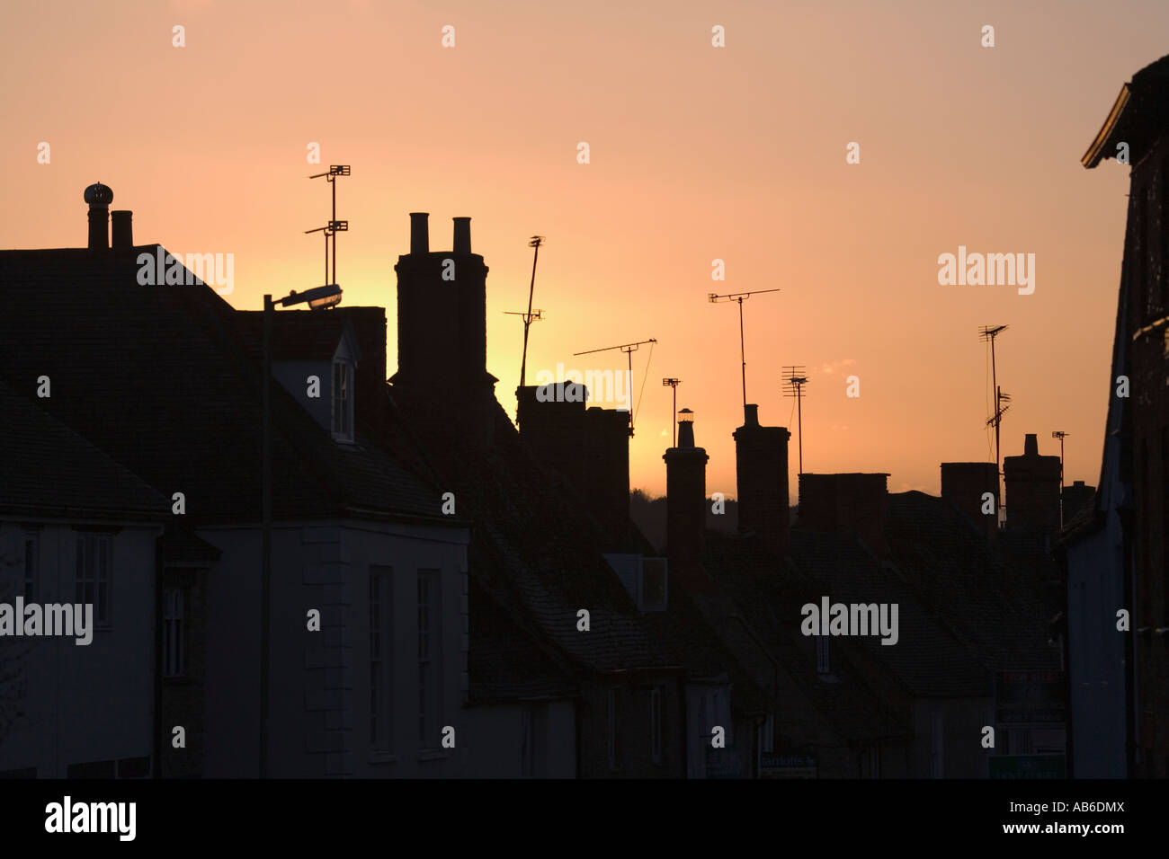 Roofscape with aerials hi-res stock photography and images - Alamy