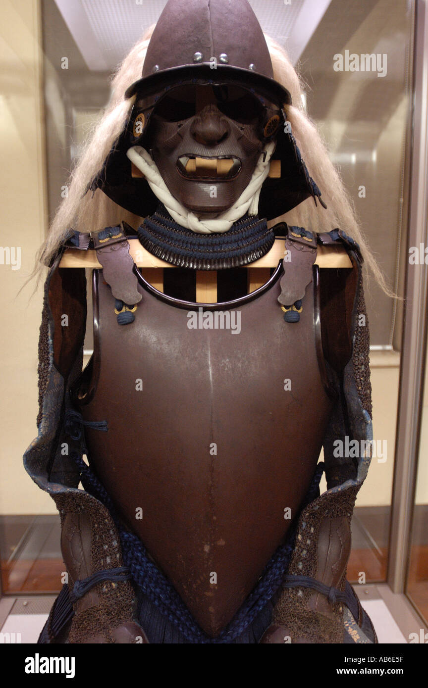 Samurai armour on display at the Tokyo National Museum Japan Stock ...