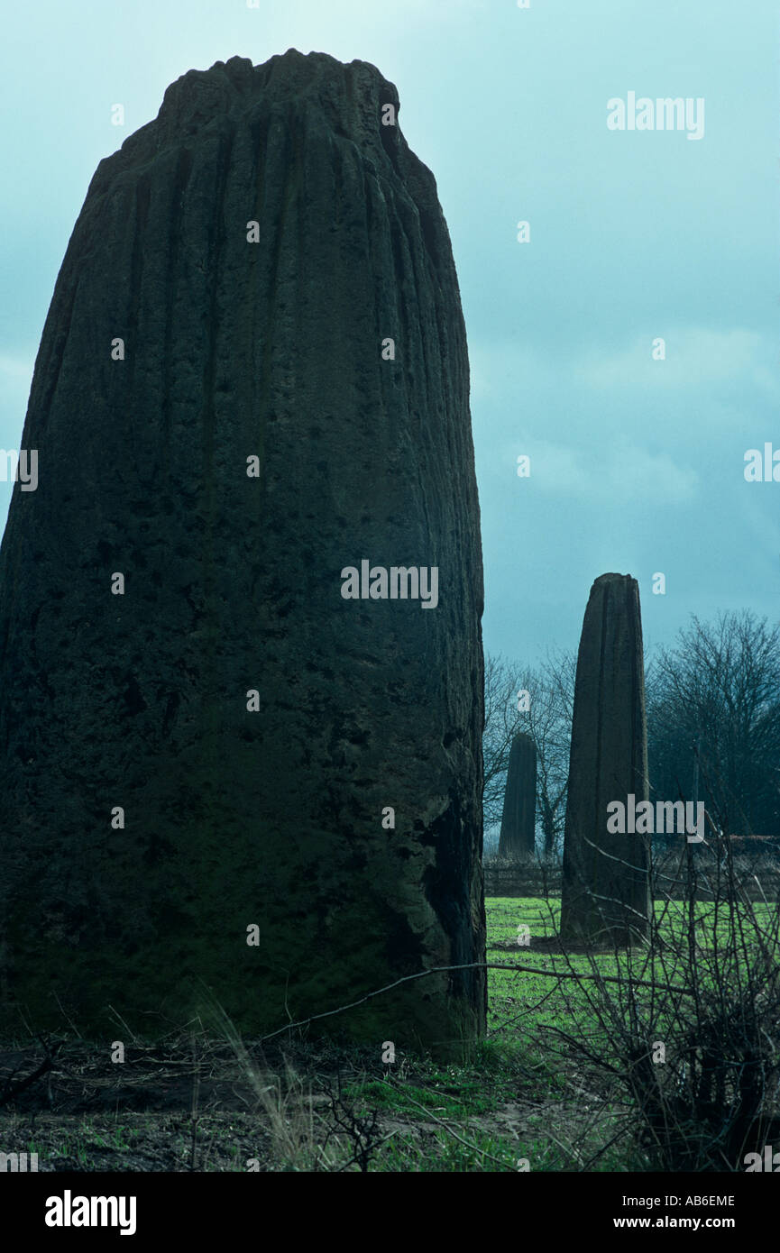 Devil s Arrows three tall monoliths standing in a field to the South ...