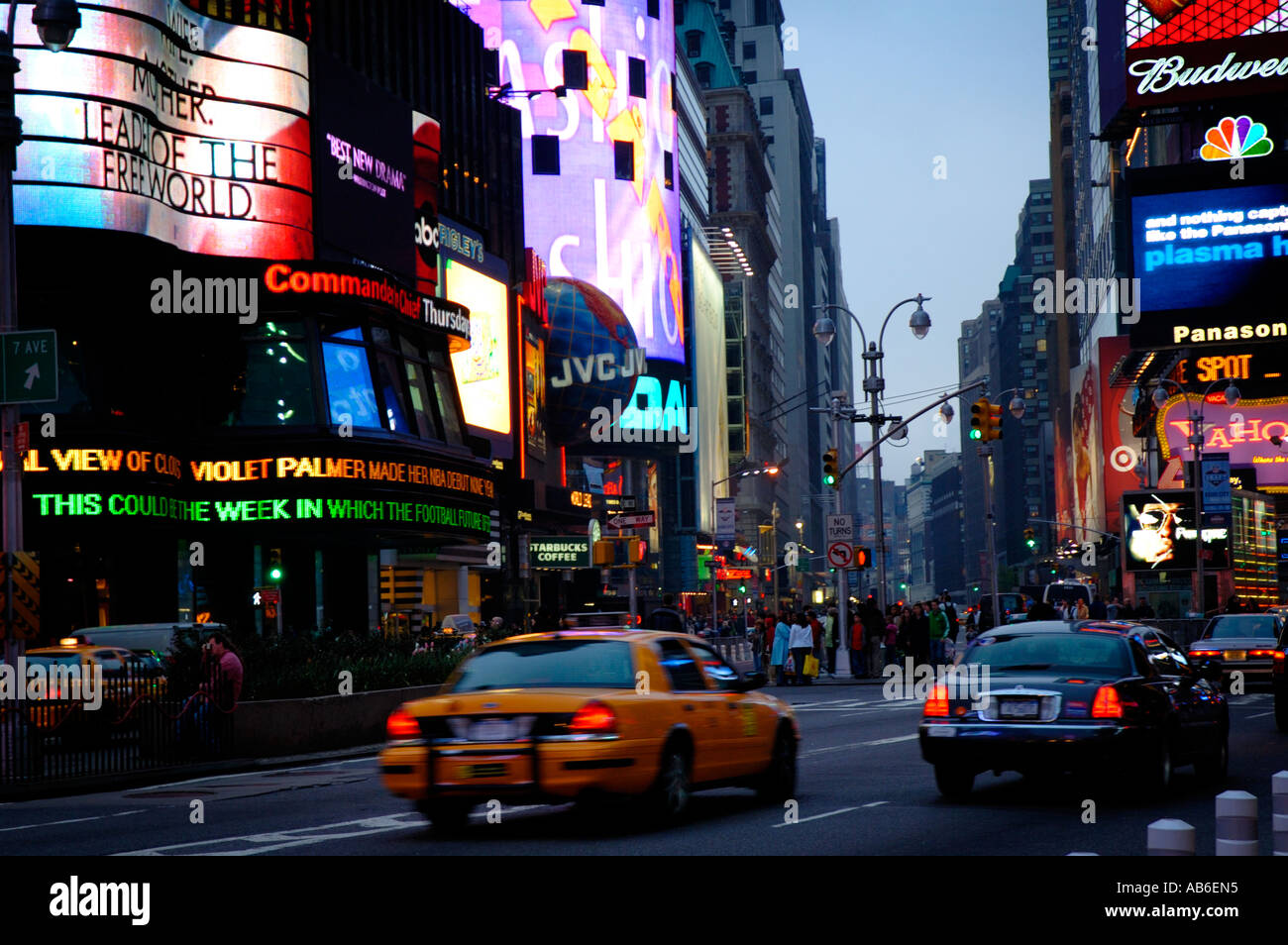 Bright Signs and Neon Lights, Times Square Stock Photo - Alamy