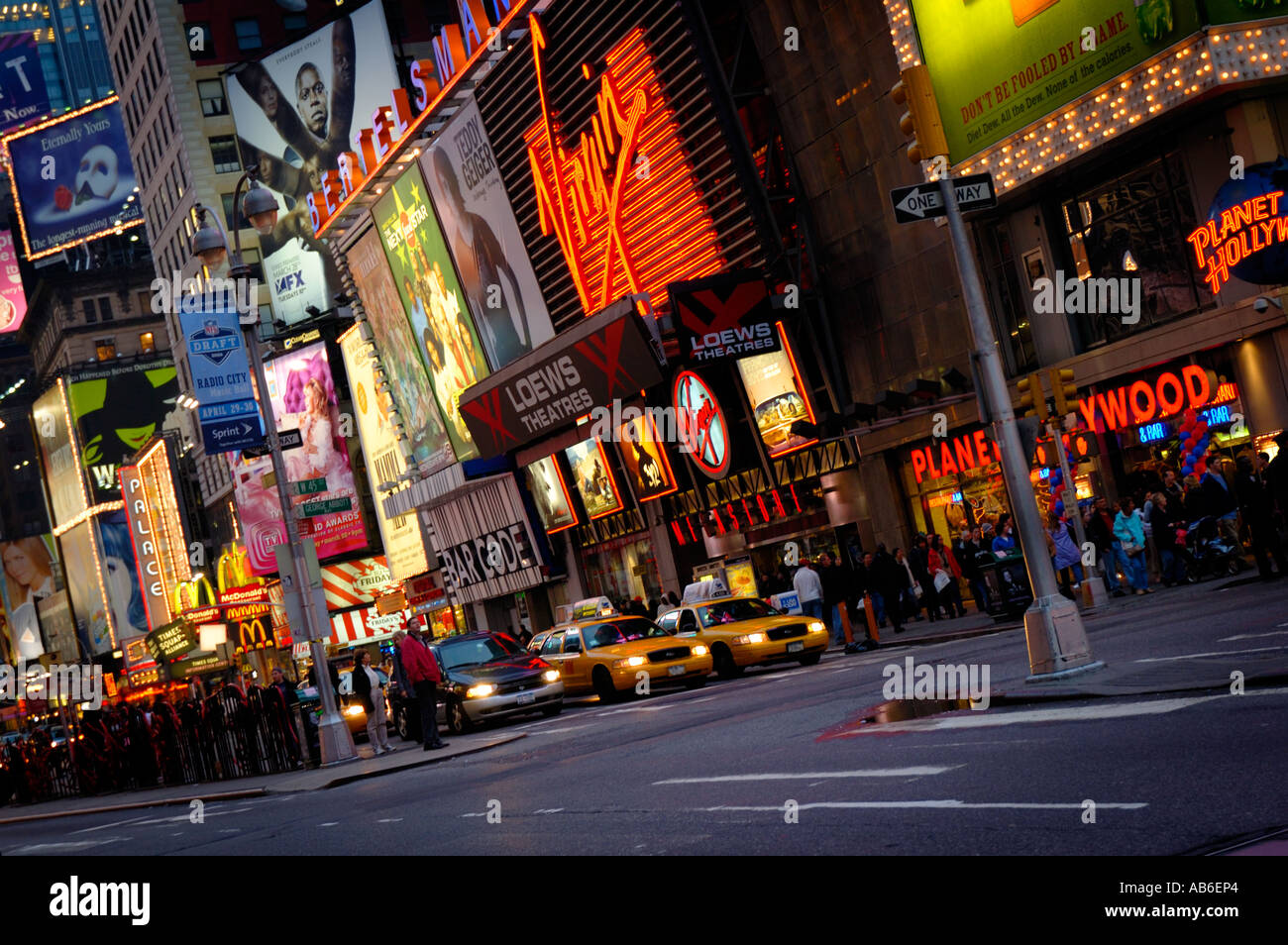 Neon lights, Times Square Stock Photo - Alamy