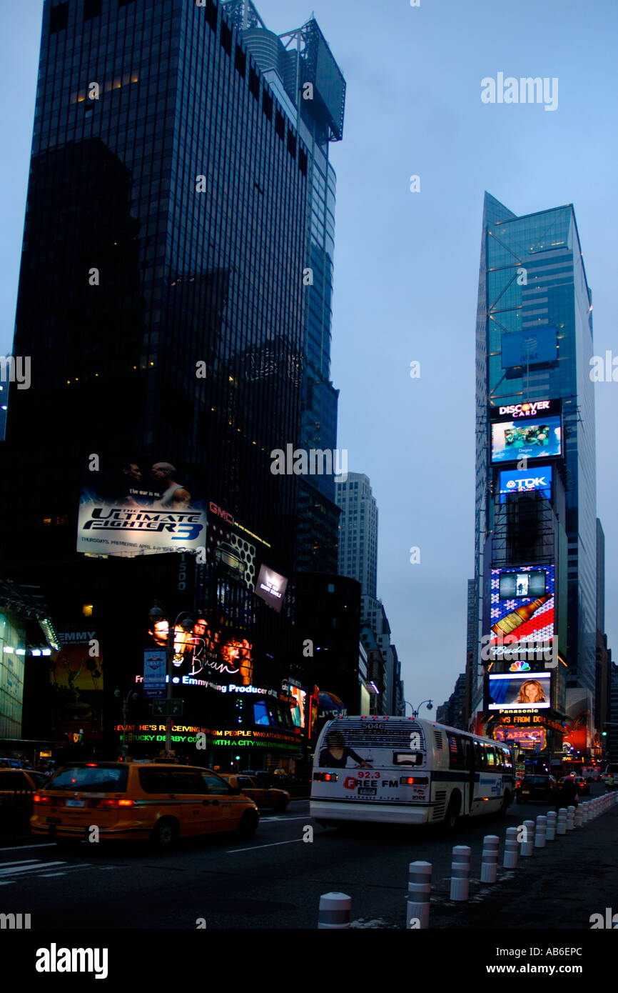 Neon lights, Times Square Stock Photo - Alamy