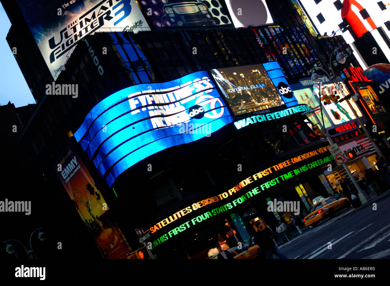 Neon lights, Times Square Stock Photo - Alamy