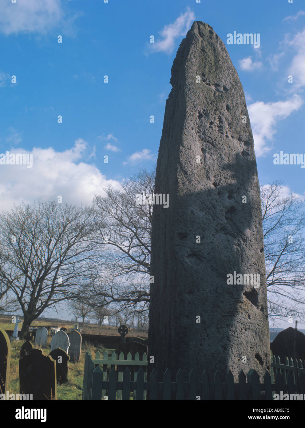 The tallest standing stone in Britain rises 25 feet 4 inches from the ...