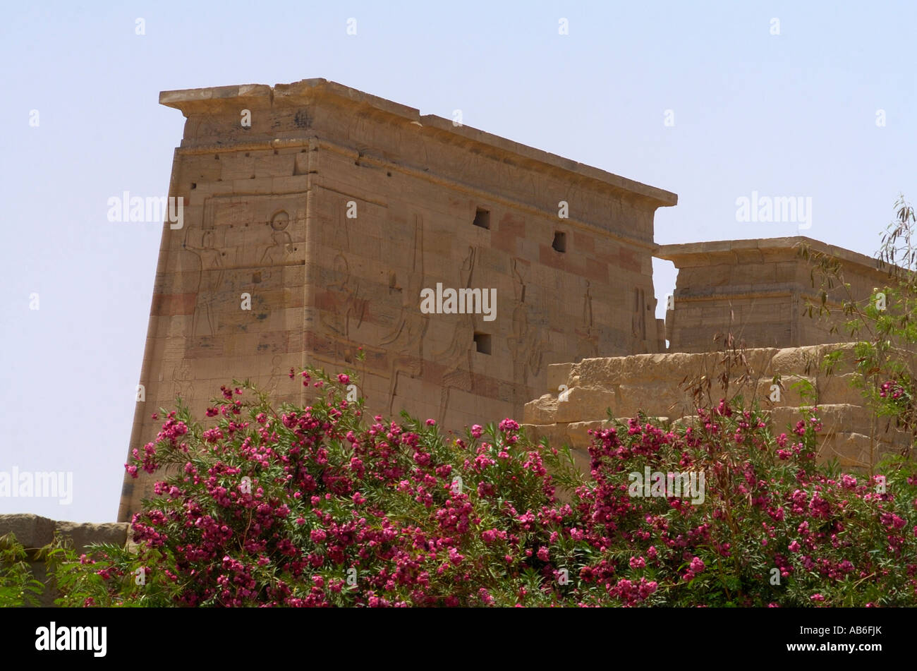 Philae Temple UNESCO World Heritage Site. The main temple being ...
