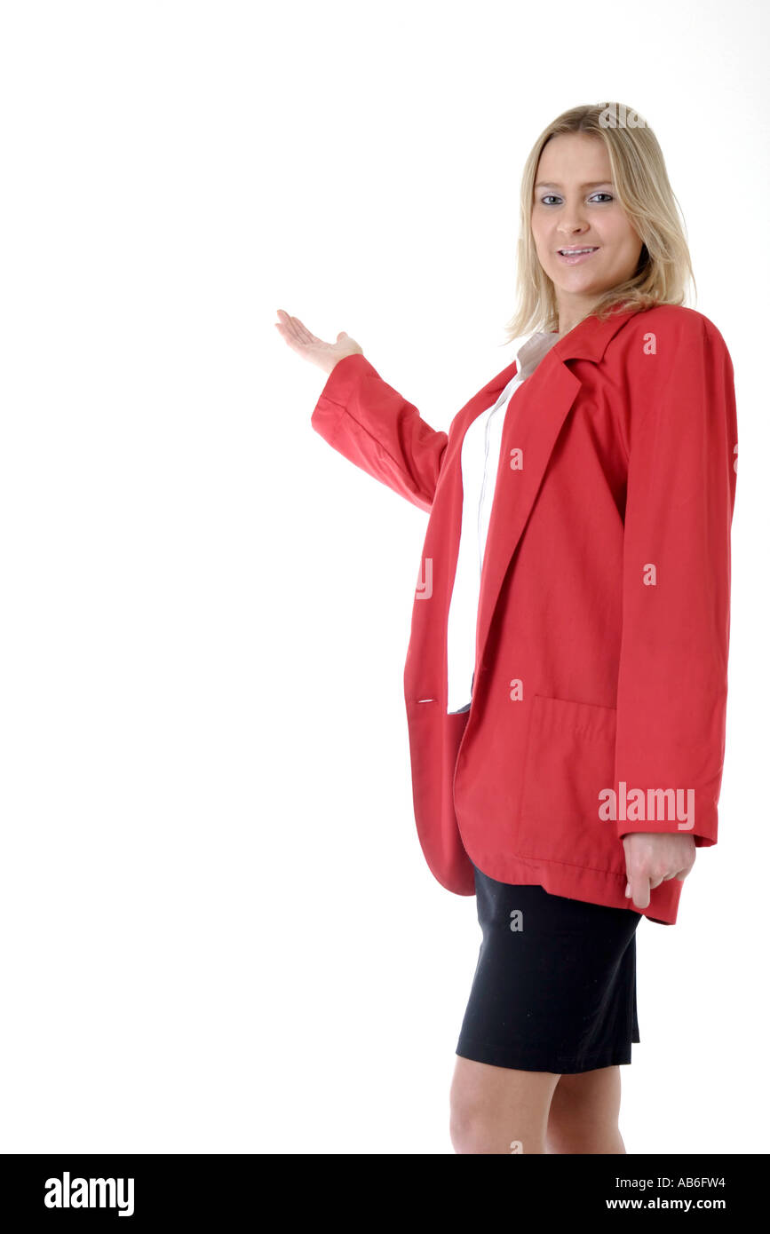 Real estate agent red blazer hi-res stock photography and images - Alamy