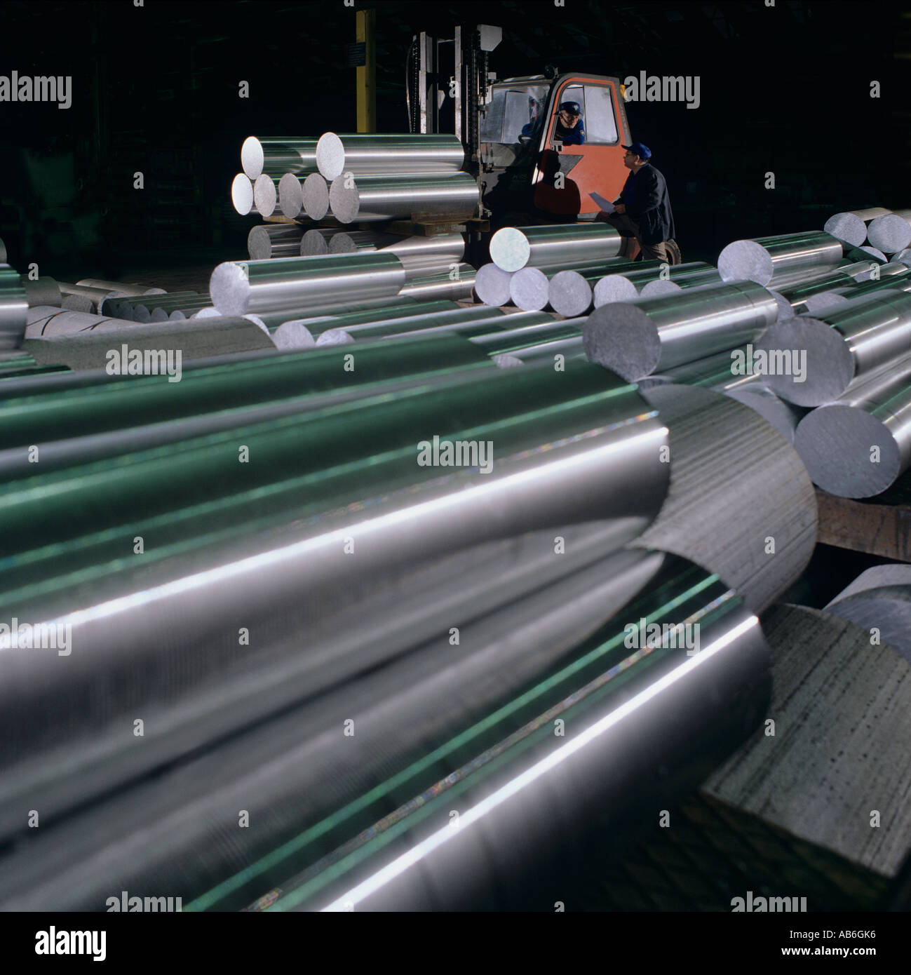 Aluminium billets hi-res stock photography and images - Alamy