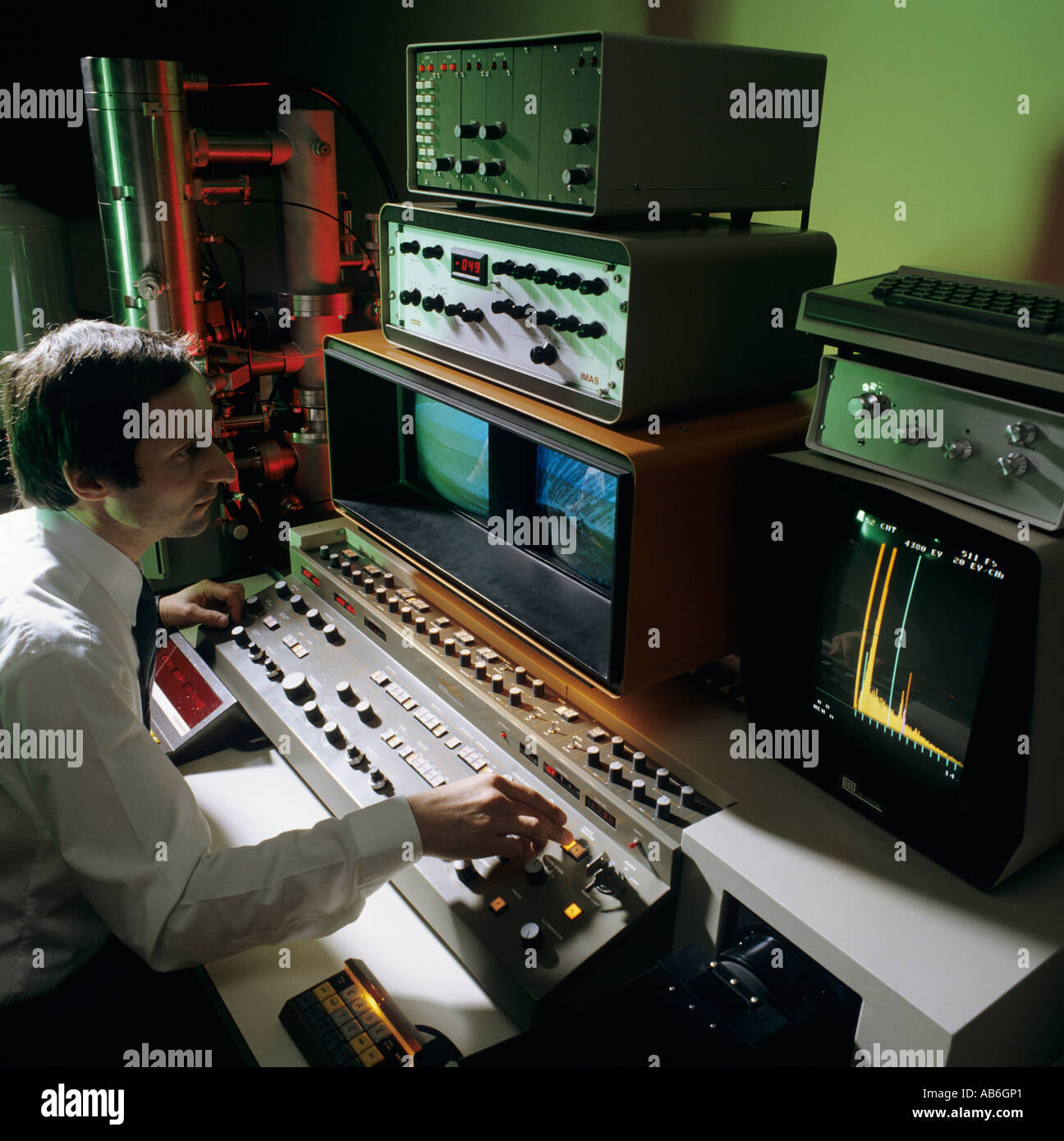 VHS mass duplication facility studio in early 1990s, UK Stock Photo - Alamy