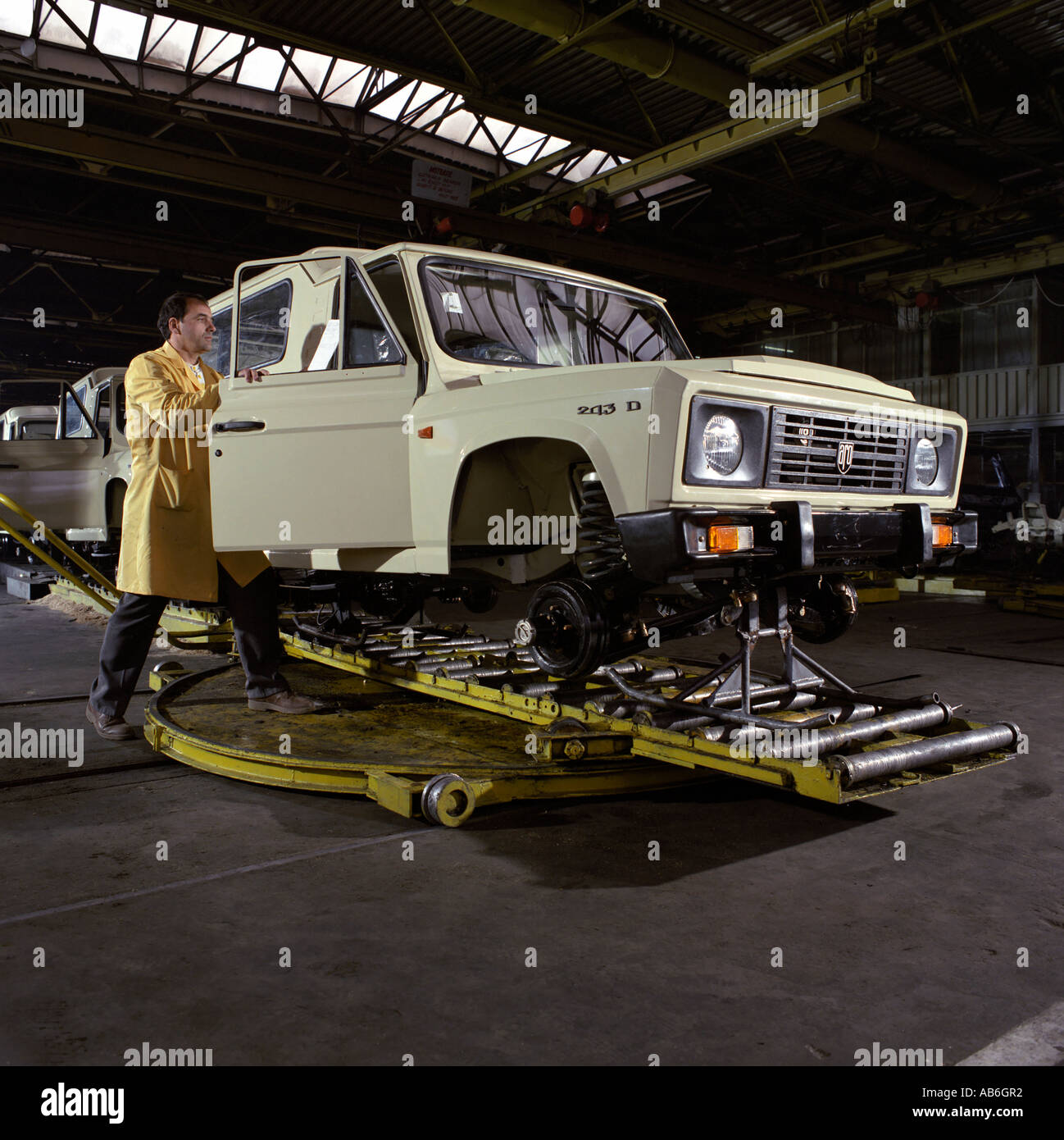 Inspection during manufacture of a Romanian 4 x 4 ARO vehicle at ...