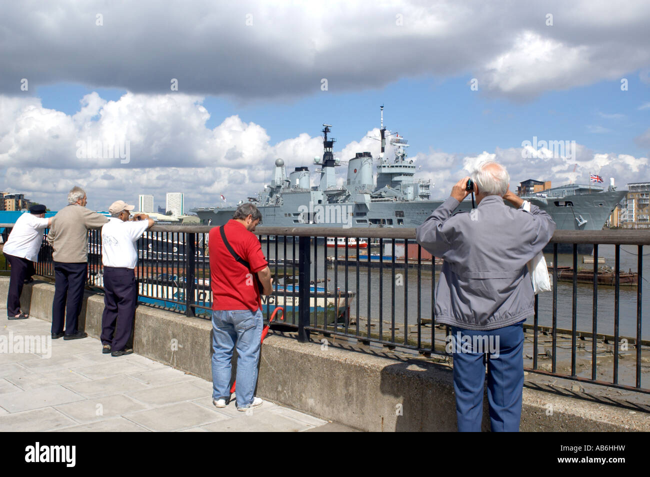 The Ark Royal moored at Greenwich during the 25th Anniversary of the ...