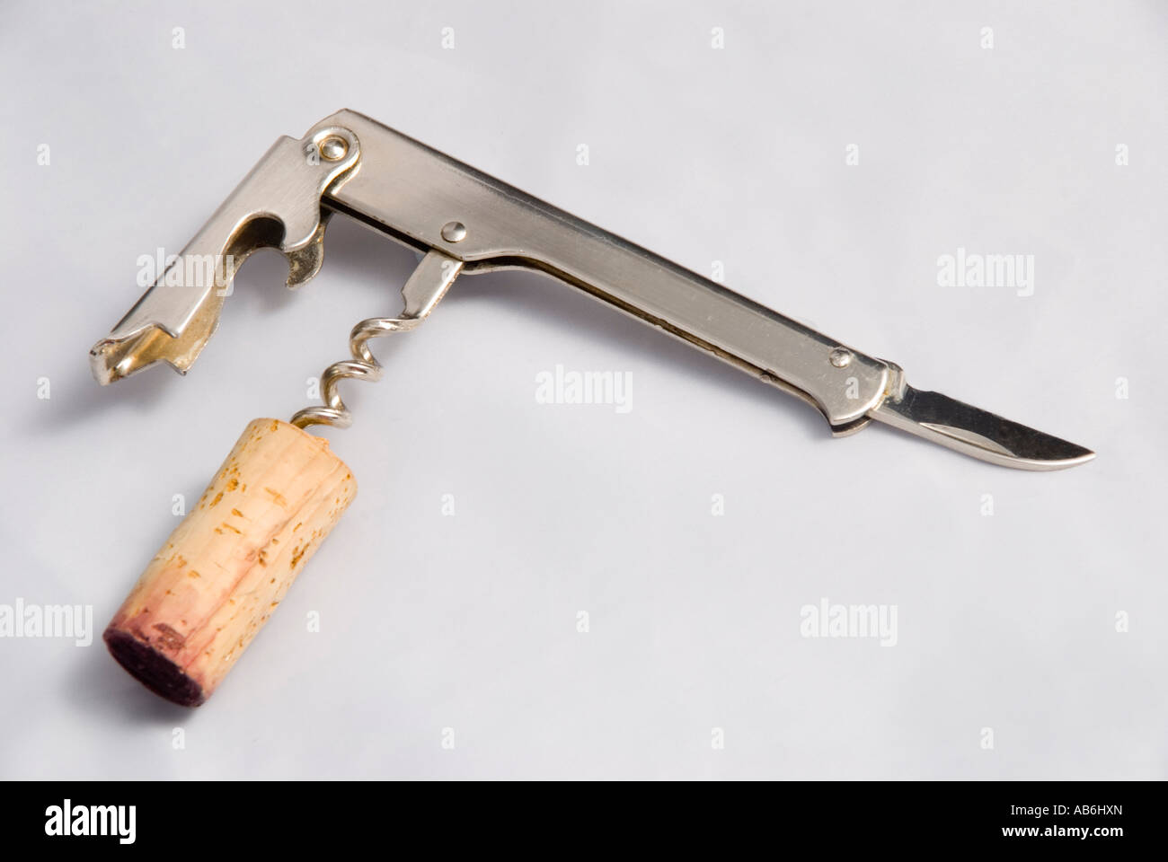 Wine waiter's corkscrew also known as the waiter's friend Stock Photo ...