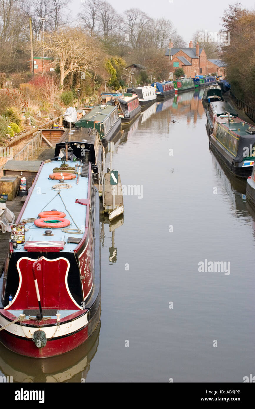 Canal barge cruising along hi-res stock photography and images - Alamy