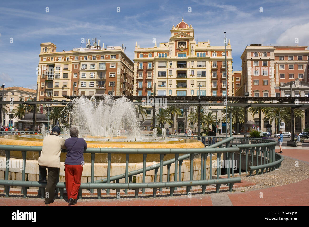 Malaga Costa del Sol Spain Plaza de la Marina Stock Photo - Alamy