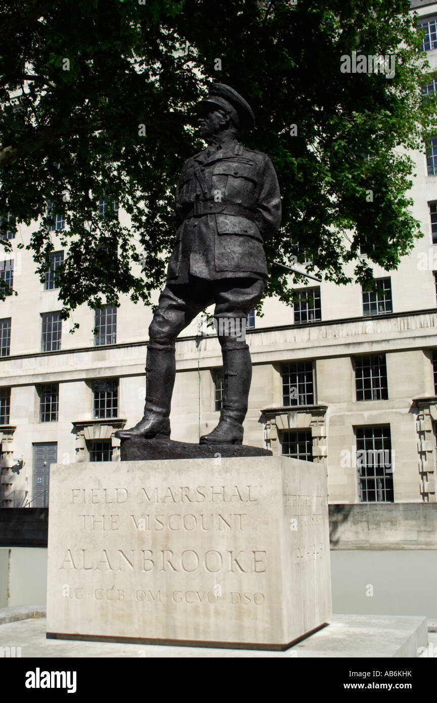 Statue of Field Marshal Alan Brooke Stock Photo - Alamy