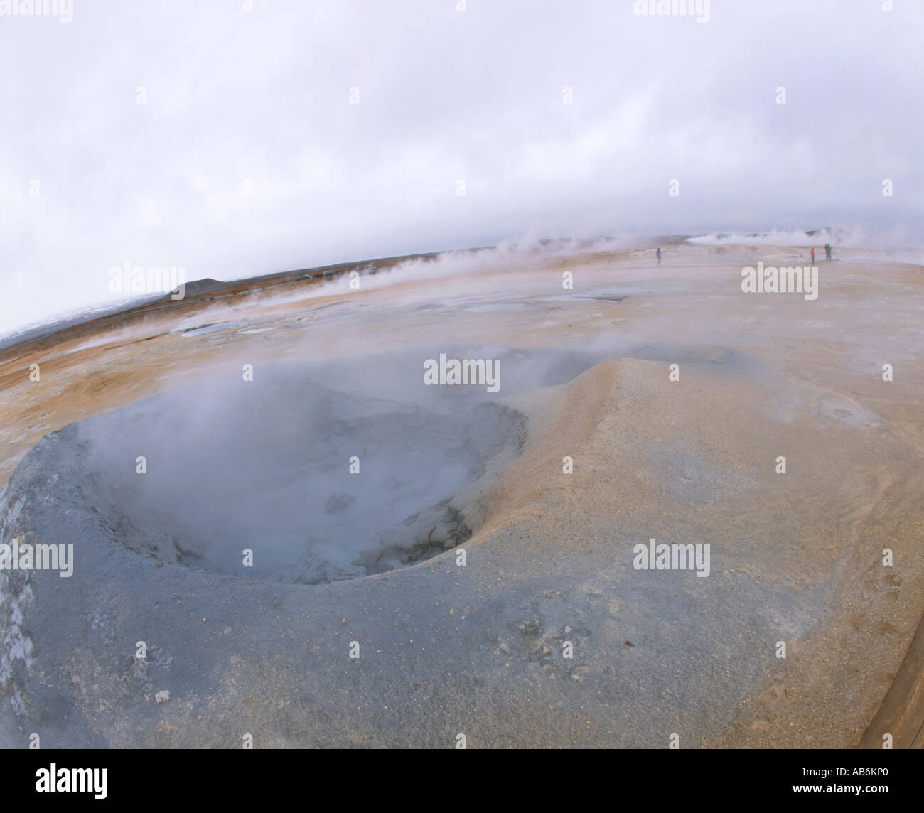Hverarond craters, mud pools and steam vents, Iceland Stock Photo - Alamy