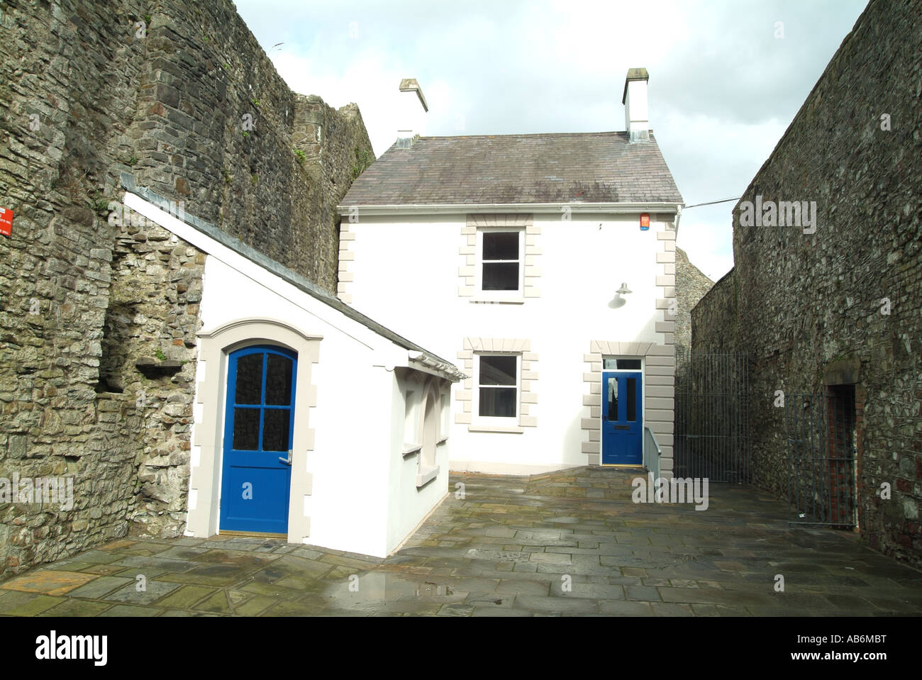Old Police Station Carmarthen Castle Stock Photo - Alamy