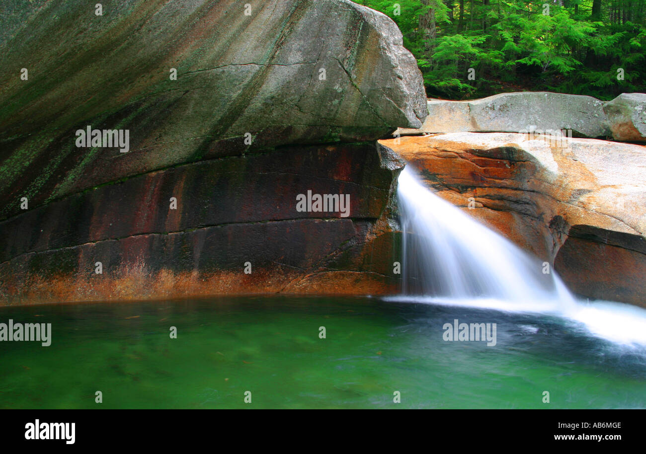shot of New England waterfall and rock pool Stock Photo - Alamy