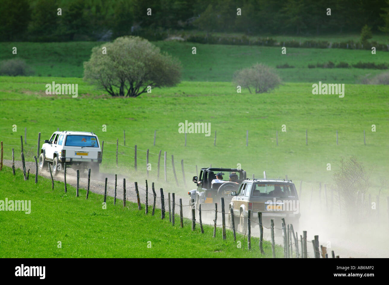 Jeep - off road - Auvergne - France Stock Photo - Alamy